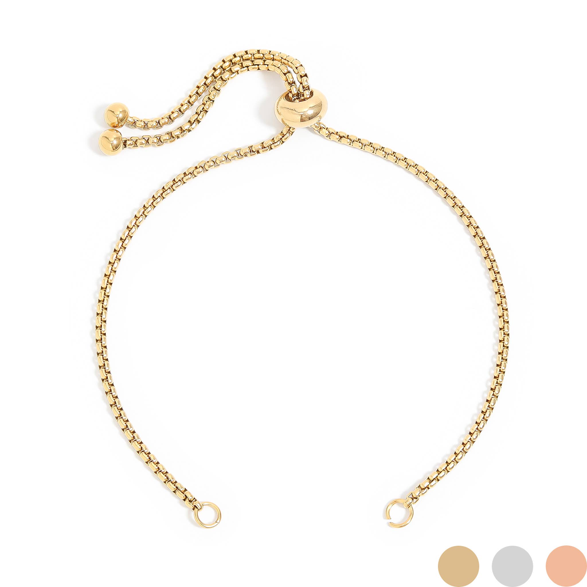 Adjustable Stainless Steel Silicon Bead Cinch Chain – Coastal Muse Boutique